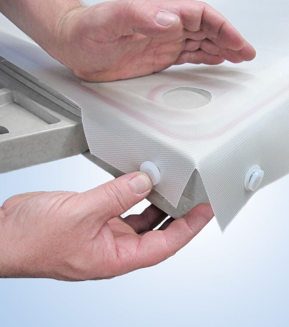 Fasten filter cloths correctly - LENSER